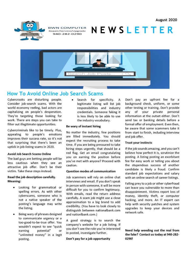 BWN Computer - PC & Mac Repair in Graham, Texas